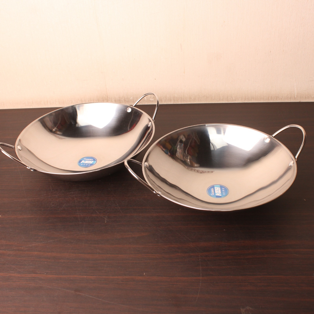 Jual WAJAN/ KATEL PENGGORENGAN STAINLESS MINI UKURAN 22 DAN 24 CM ...