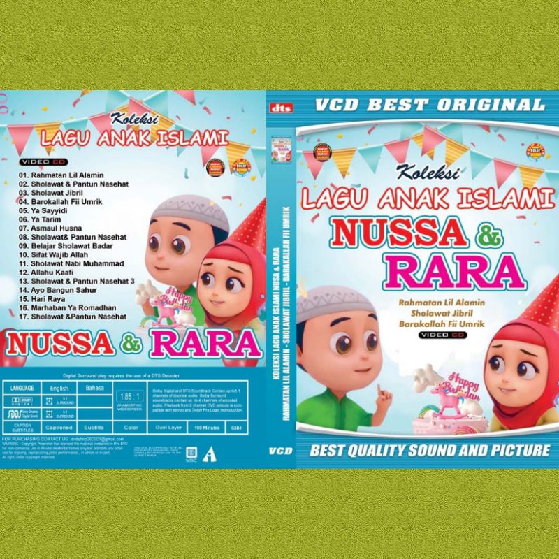 Jual KASET VCD LAGU ANAK ISLAMI NUSSA & RARA | Shopee Indonesia