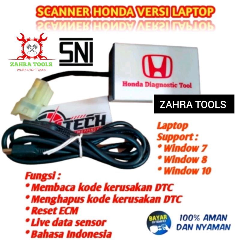 Jual Alat scanner scaner motor injeksi honda versi laptop HDT alat ...