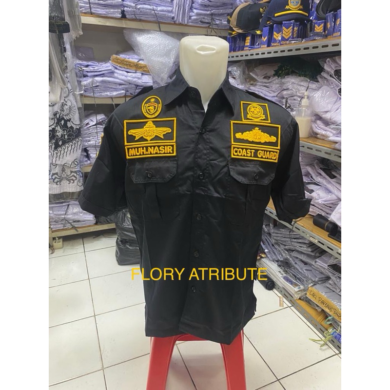 Jual SERAGAM COAST GUARD BORDIR TIMBUL BENANG KUNING | Shopee Indonesia