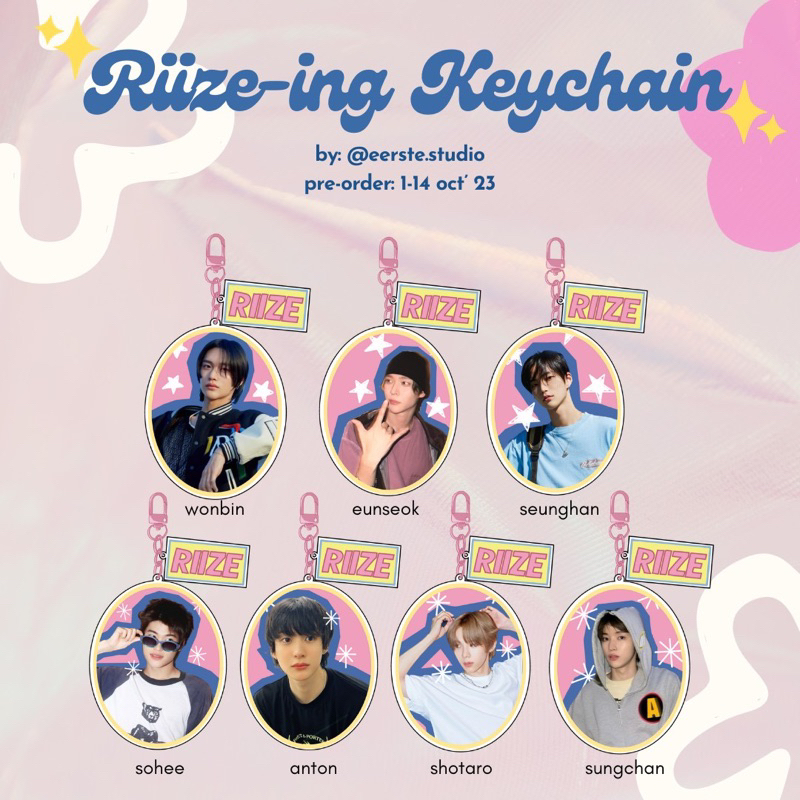 Jual KEYCHAIN / KEYRING RIIZE WONBIN SHOTARO EUNSEOK SUNGCHAN SEUNGHAN ...