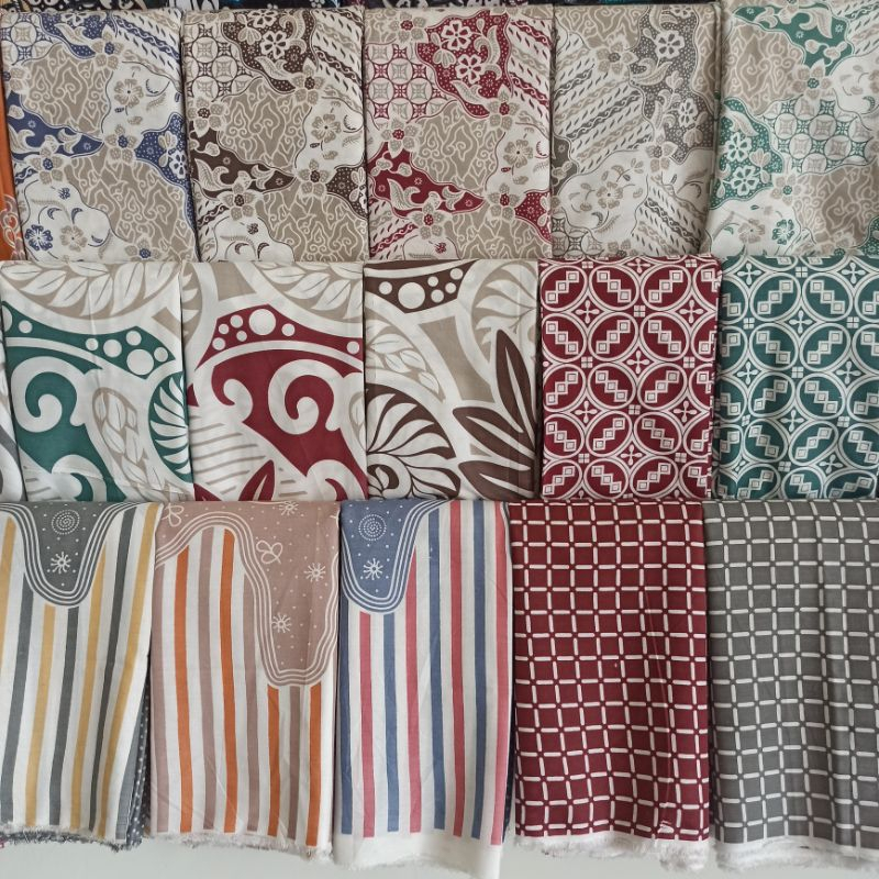 Jual CF kain batik soft motif garutan bahan batik bahan teteron Rayon ...