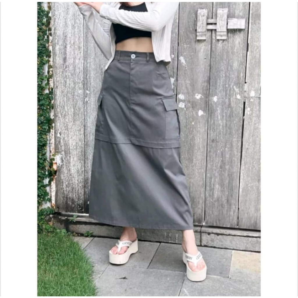 Jual Rok Cargo Twill Stretch Skirt - Rok Cargo Wanita Cargo Twill Harga ...