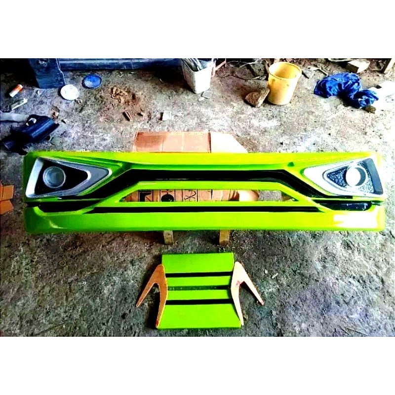 Jual BAMPER TRUK ELF DUMN L300 model jetbus+HIDROLIK | Shopee Indonesia