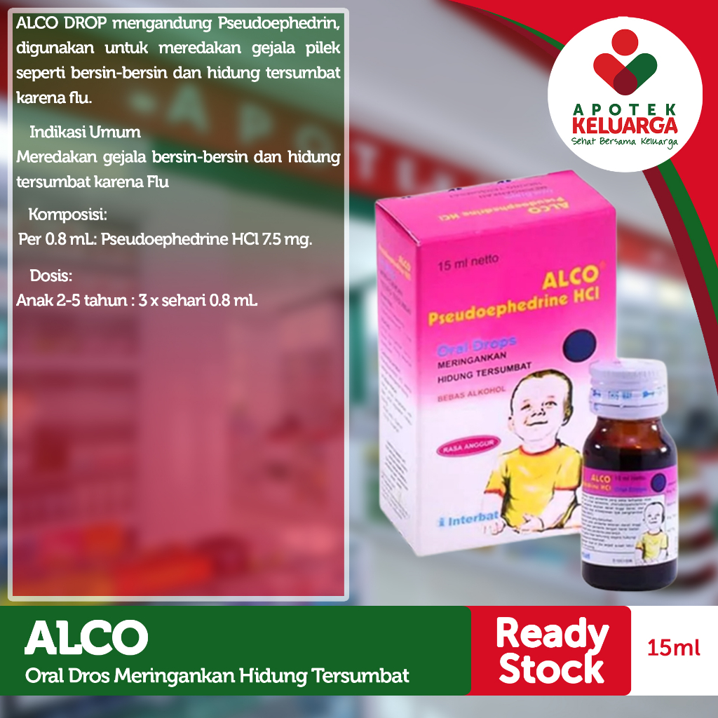 Jual [SIAPN KIRIM!] alco drop 15 ml #obat hidung tersumbat anak ...