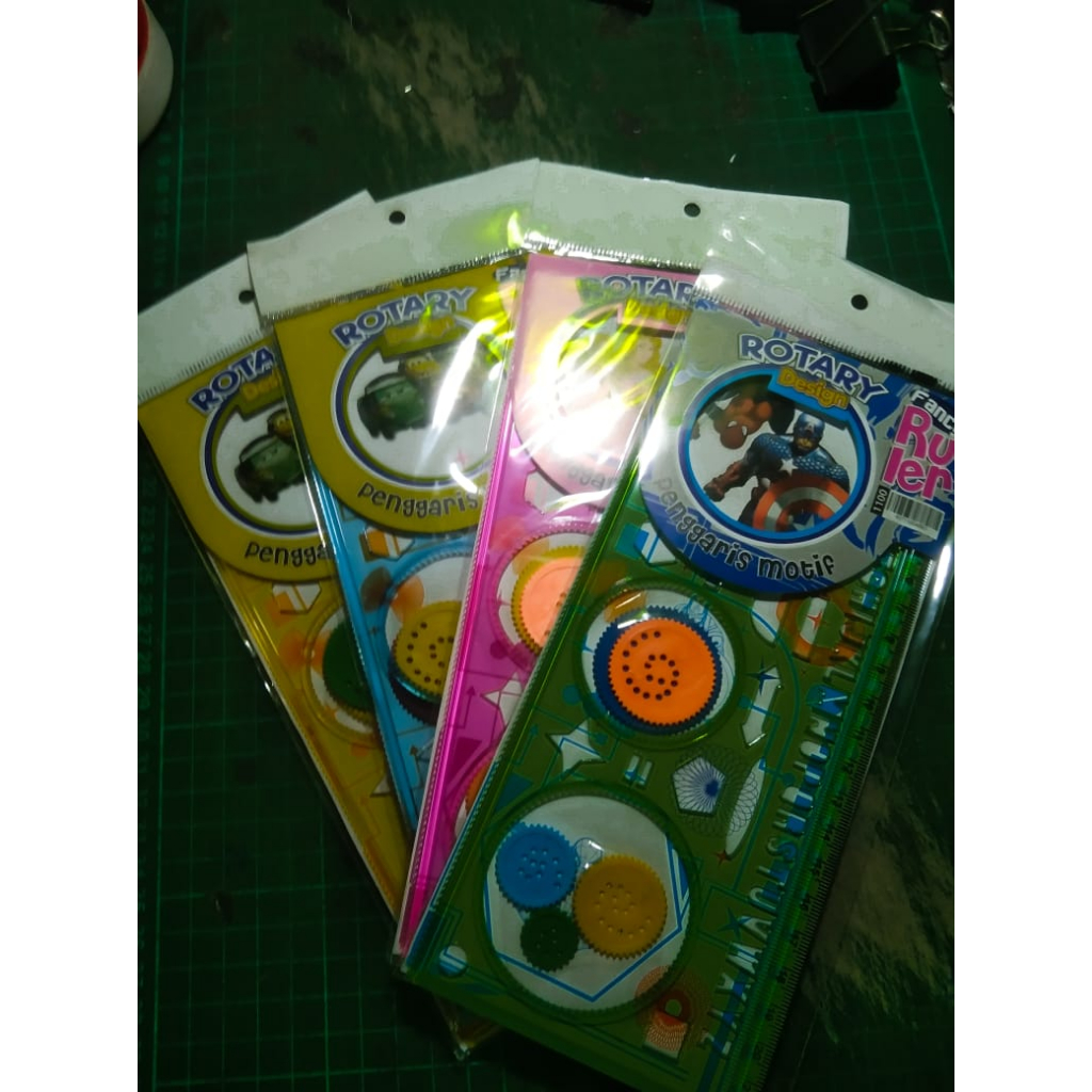 Jual garisan rotary bunga / penggalis rotari penggaris bentuk bunga ...