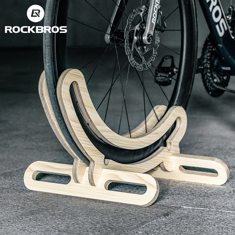 Jual Rockbros 27210008001 Bike Rack Standar Parkir Rak Kayu Sepeda 700c ...