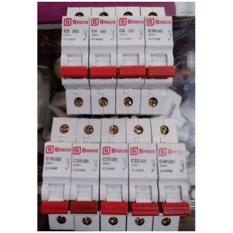 Jual MCB Broco 2A ~ 40A SPLN SNI LMK | Shopee Indonesia