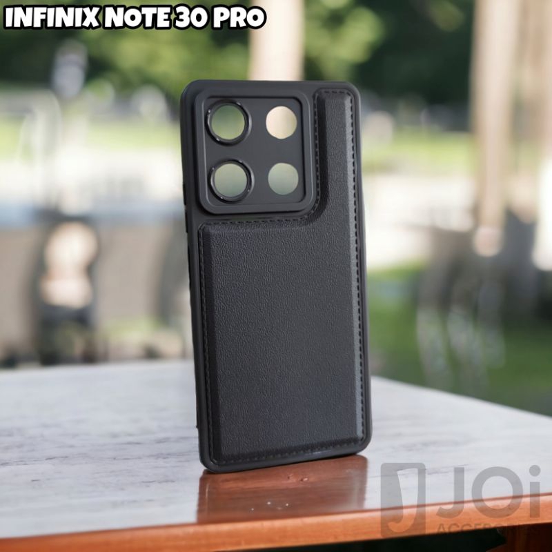 Jual Case Infinix Note 30 & Note 30 Pro Leather Pro Black Edition ...