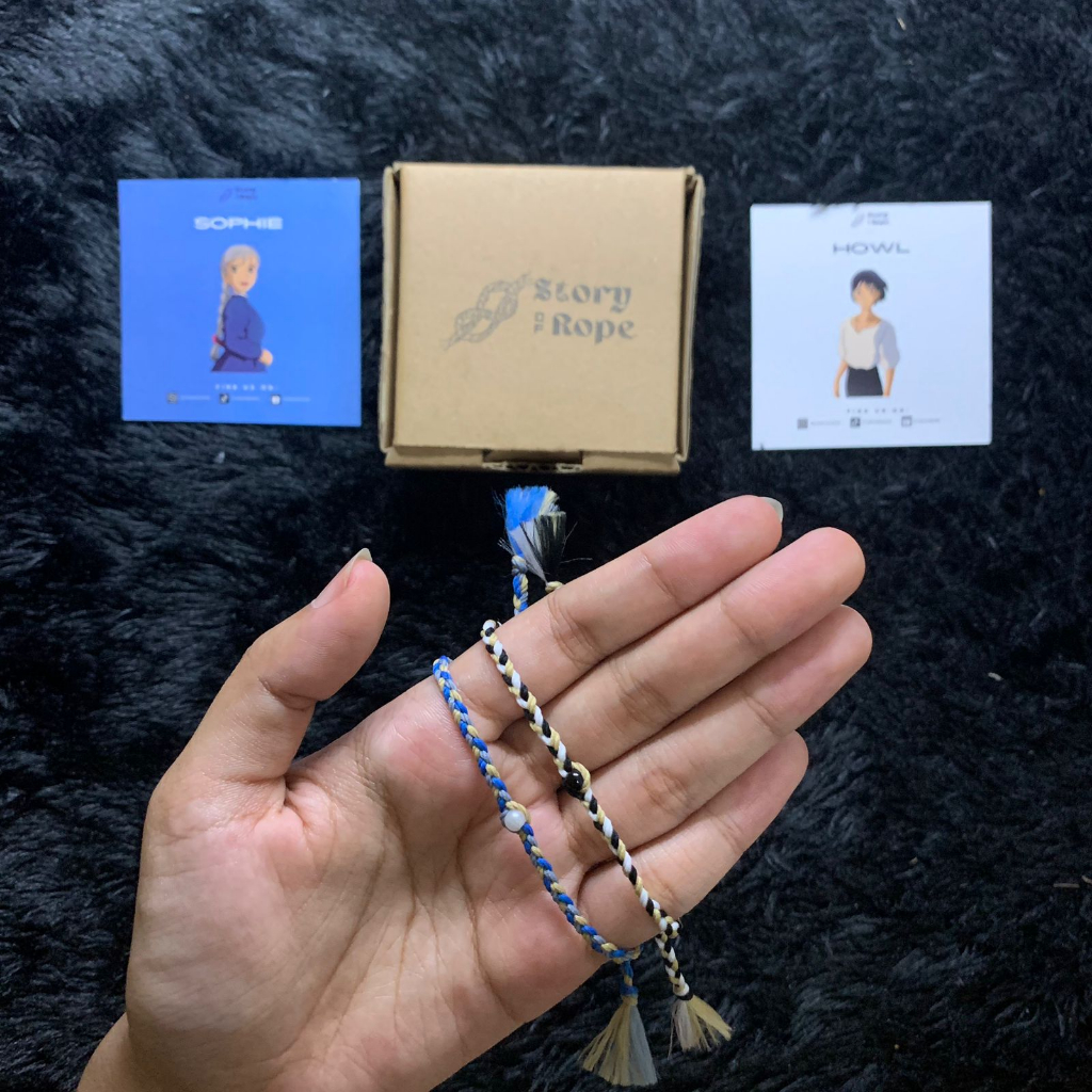 Jual Gelang Tali Howl dan Sophie /Gelang Couple Howl dan Sophie/Couple ...