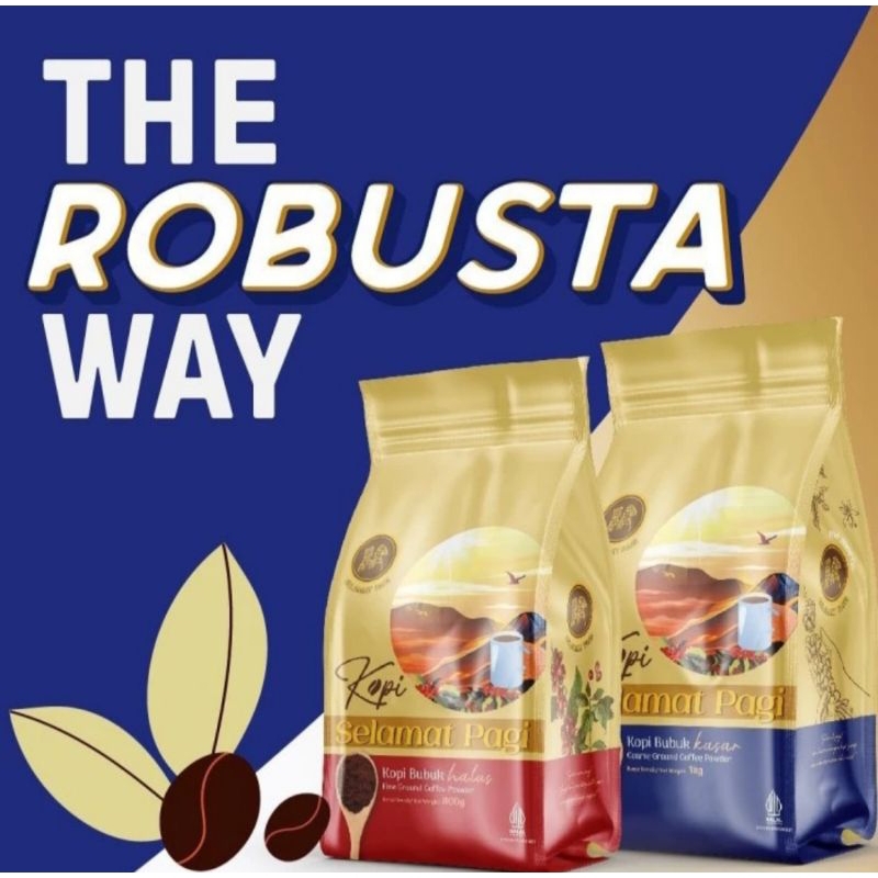 Jual Kopi Selamat Pagi Bubuk Halus 400gr / Bubuk Kasar 500gr Kopi Hitam ...