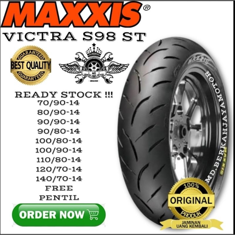 Jual Ban tubeless maxxis victra ring 14 100% original free pentil ...