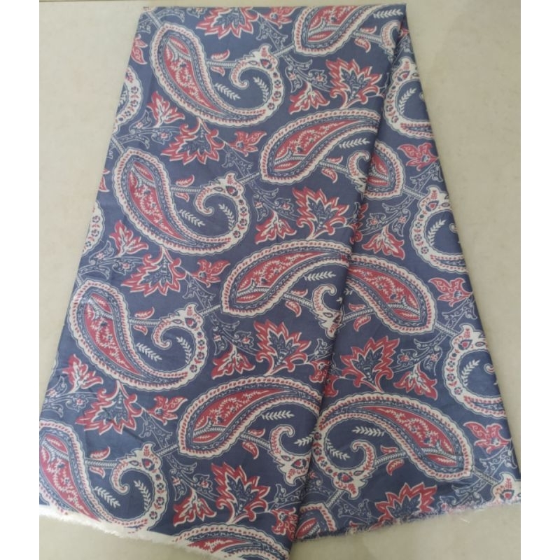 Jual KAIN BATIK HALUS WARNA SOFT BIRU MUDA INDIGO | Shopee Indonesia
