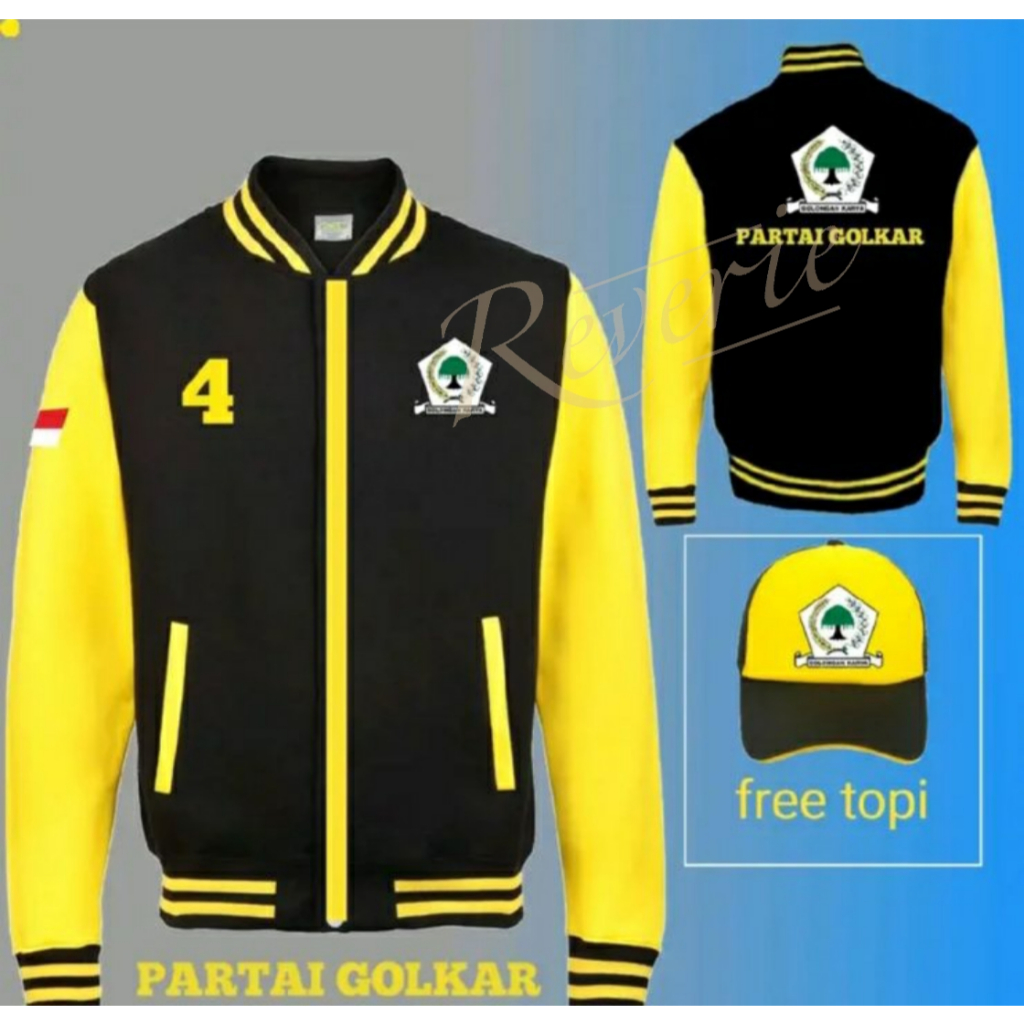 Jual OUTER JAKET PARTAI GOLKAR PEMILU 2024 KAMPANYE PILPRES CALEG DAPIL ...