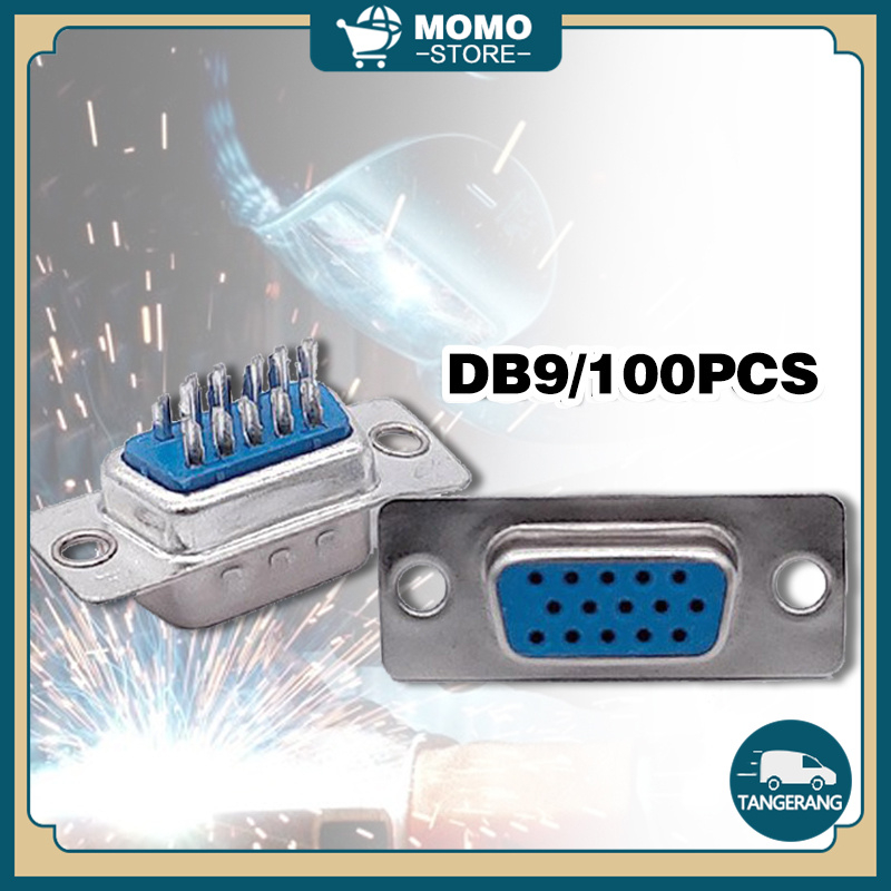 Jual 100PCS Konektor DB9 RS232 Serial port Konektor DB9 Connector Male ...