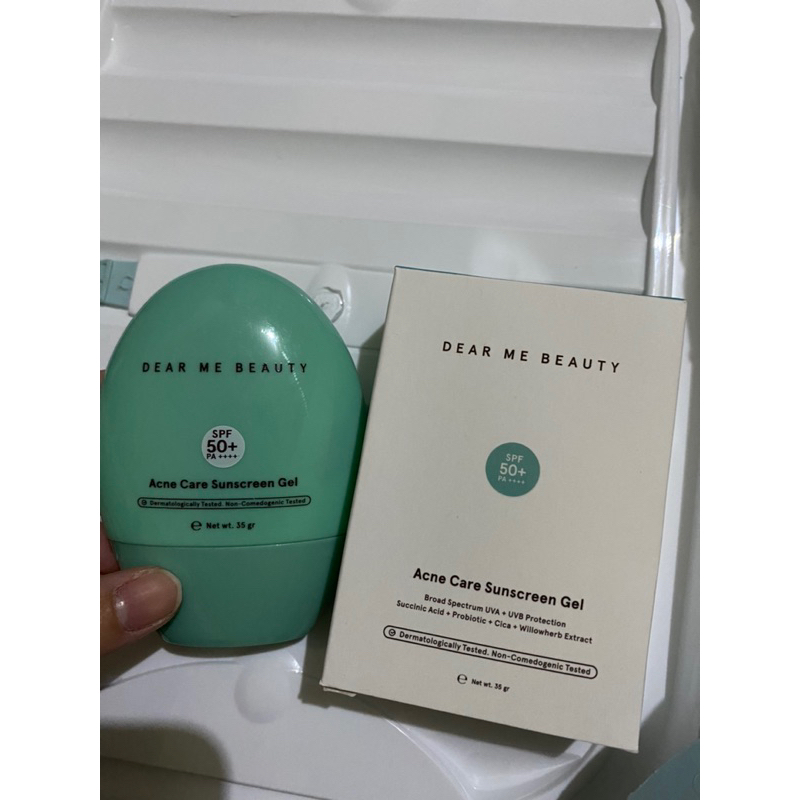 Jual dear me beauty acne sunscreen gel | Shopee Indonesia