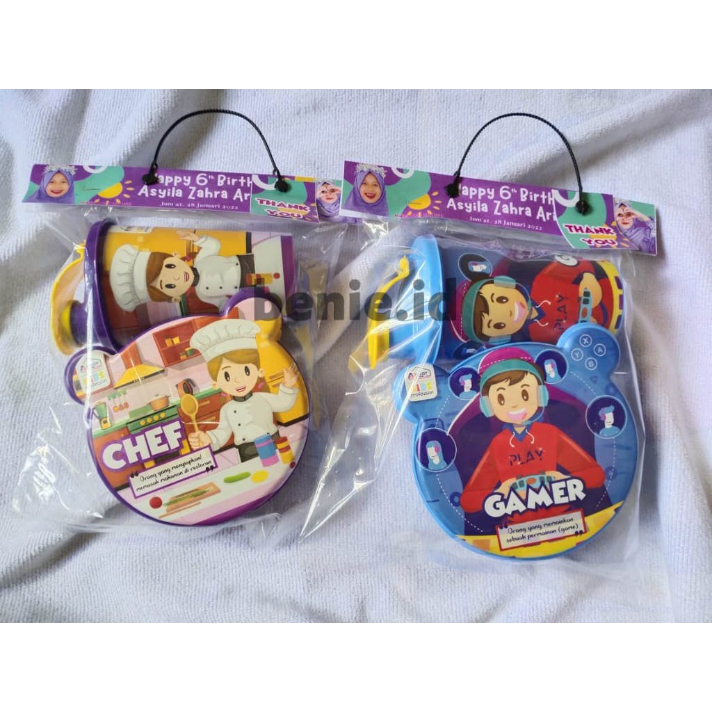 Jual paket ultah | lunch box dan tumbler label custom | souvenir ultah ...