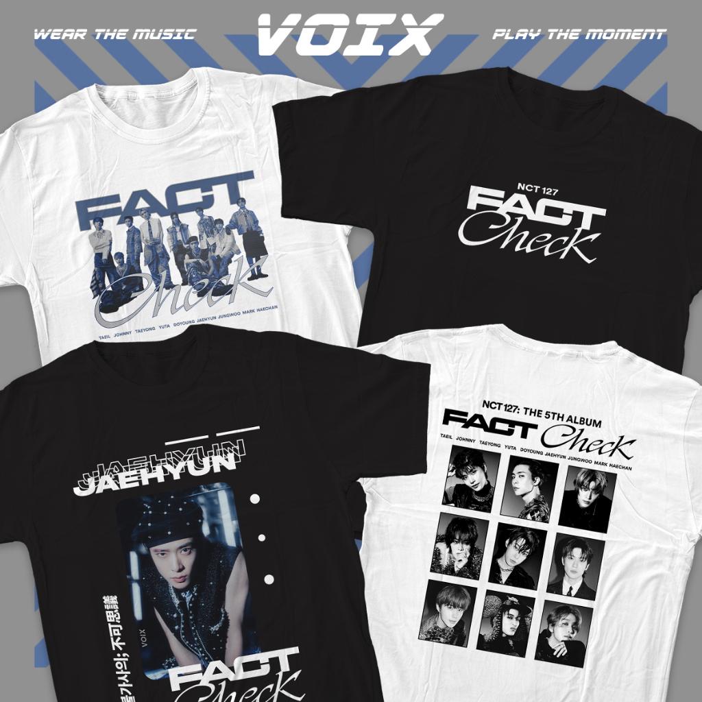 Jual Kaos Kpop NCT 127 "Fact Check" Tee - Taeil, Johnny, Taeyong, Yuta ...