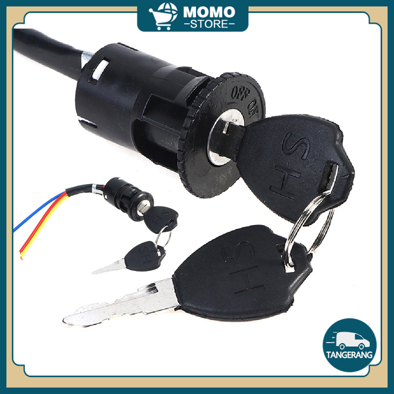 Jual Kunci Kontak Sepeda Listrik 3 Kabel Ignition Key Scooter Elektrik ...
