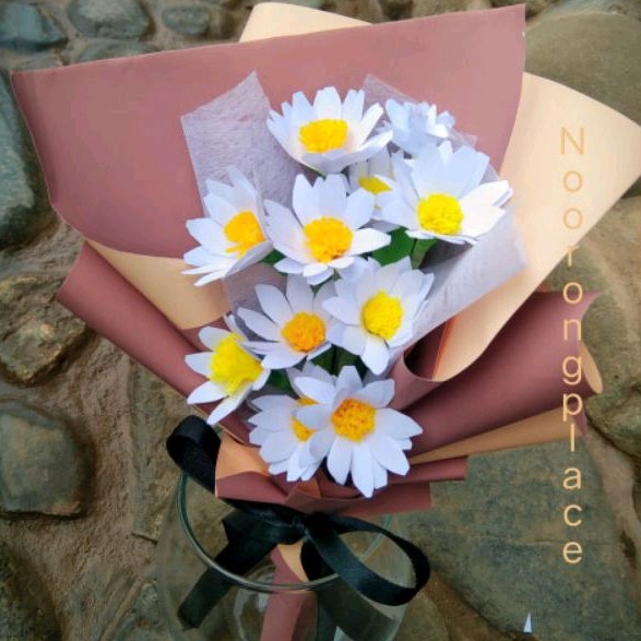 Jual MINI BUKET DAISY PAPER FLOWER, ARTIFICIAL FLOWER!! | Shopee Indonesia