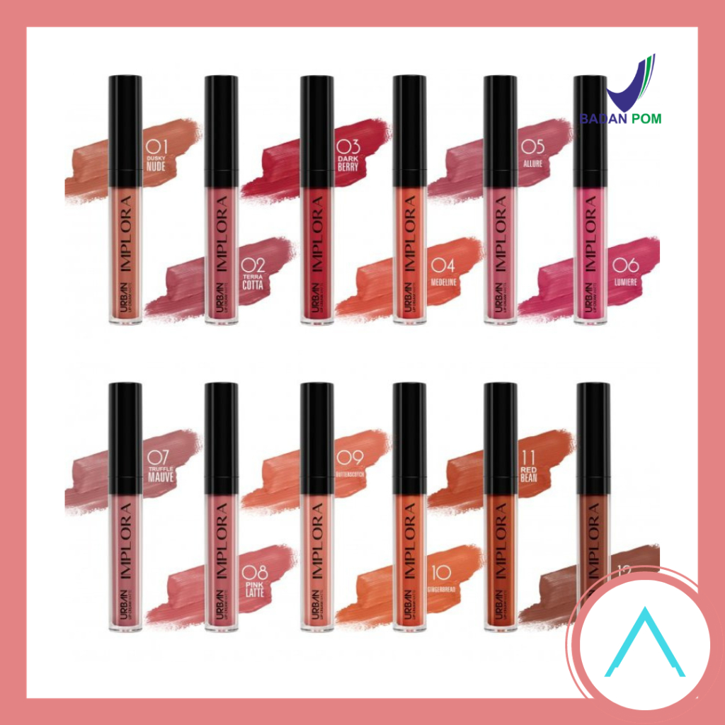 Jual [ORIGINAL] IMPLORA LIPCREAM MATTE - Implora URBAN Lip cream ...