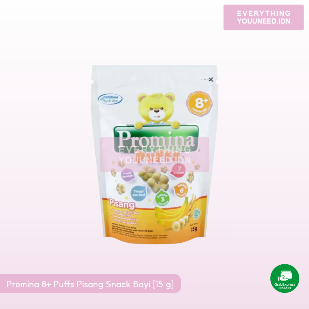 Jual Promina 8+ Puffs Pisang Snack Bayi [15 g] | Shopee Indonesia