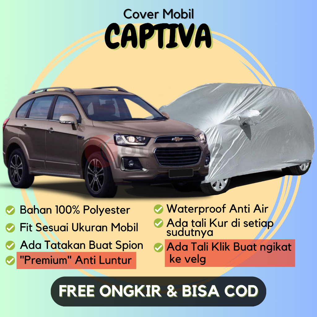 Jual Cover Mobil CAPTIVA Premium Bahan 100% Polyester Anti Luntur aman ...