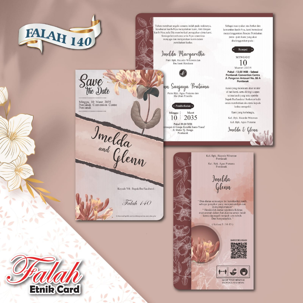 Jual Blangko Undangan FALAH 140 (Free File Setting Corel) | Shopee Indonesia