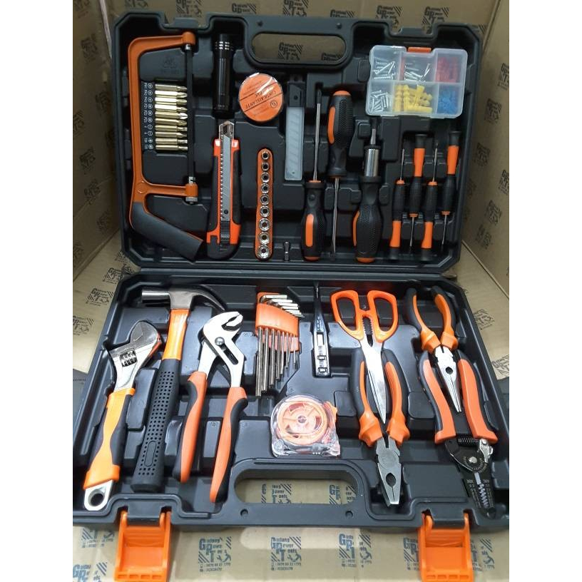 Jual Tool Set Tool Kit Toolbox Tool Box 100pc Perkakas Mekanik komplit ...