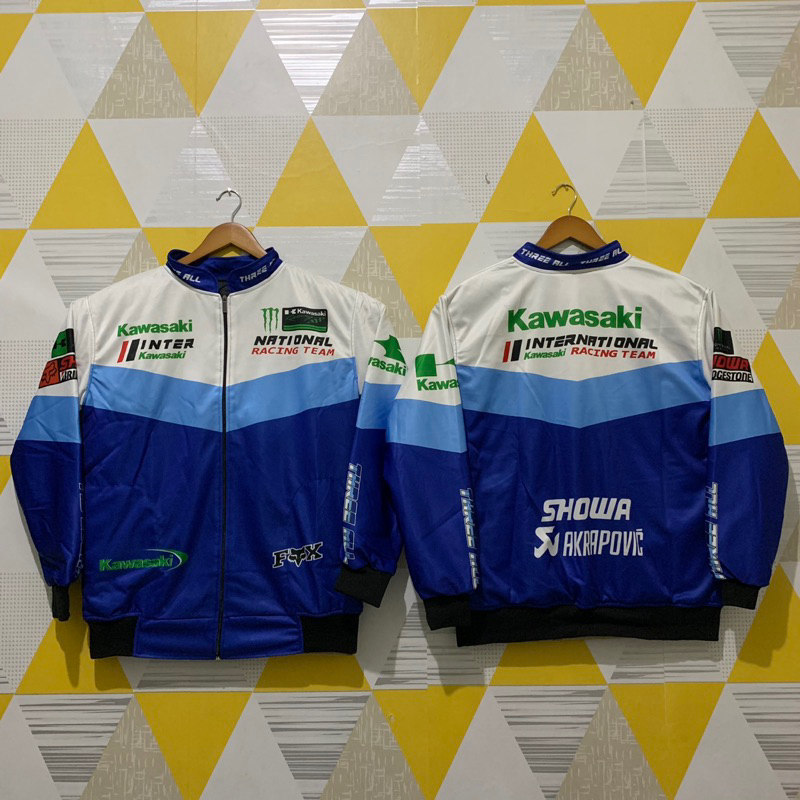 Jual JAKET KAWASAKI NASCAR VINTAGE RACING TEAM KAWASAKI JAKET MOTOR ...