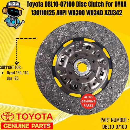 Jual Toyota DBL10-07100 Disc Clutch For DYNA 130110125 ARPI WU300 WU340 ...