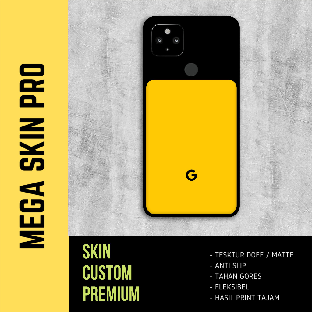 Jual Skin Pixel 4A 5G Full body - isi 2 buah - dt yellow black | Shopee ...