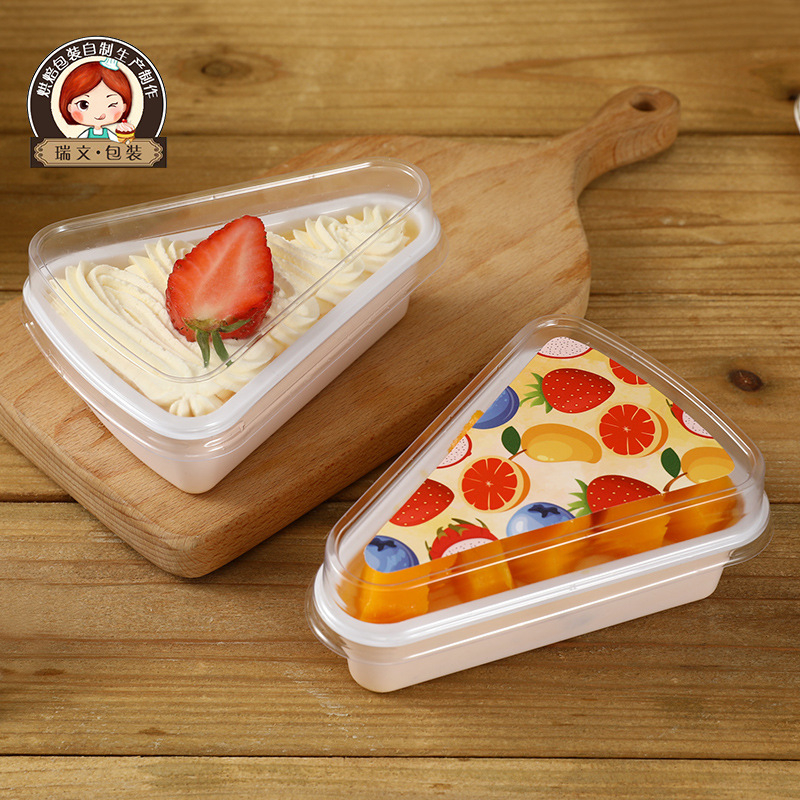 Jual Dessert Box SEGITIGA NEW Mika Kue Tart Slice SEGITIGA Putih 10PCS ...