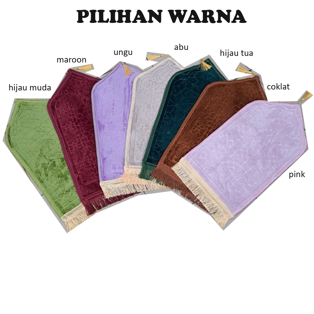 Jual Sajadah Kepala/Kecil/Muka Model Quba Polos Motif (Oleh-oleh Haji ...