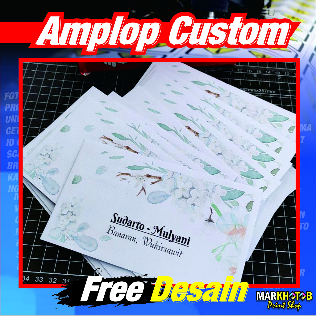 Jual AMPLOP CUSTOM CETAK PRINT AMPLOP KONDANGAN CUSTOM | Shopee Indonesia