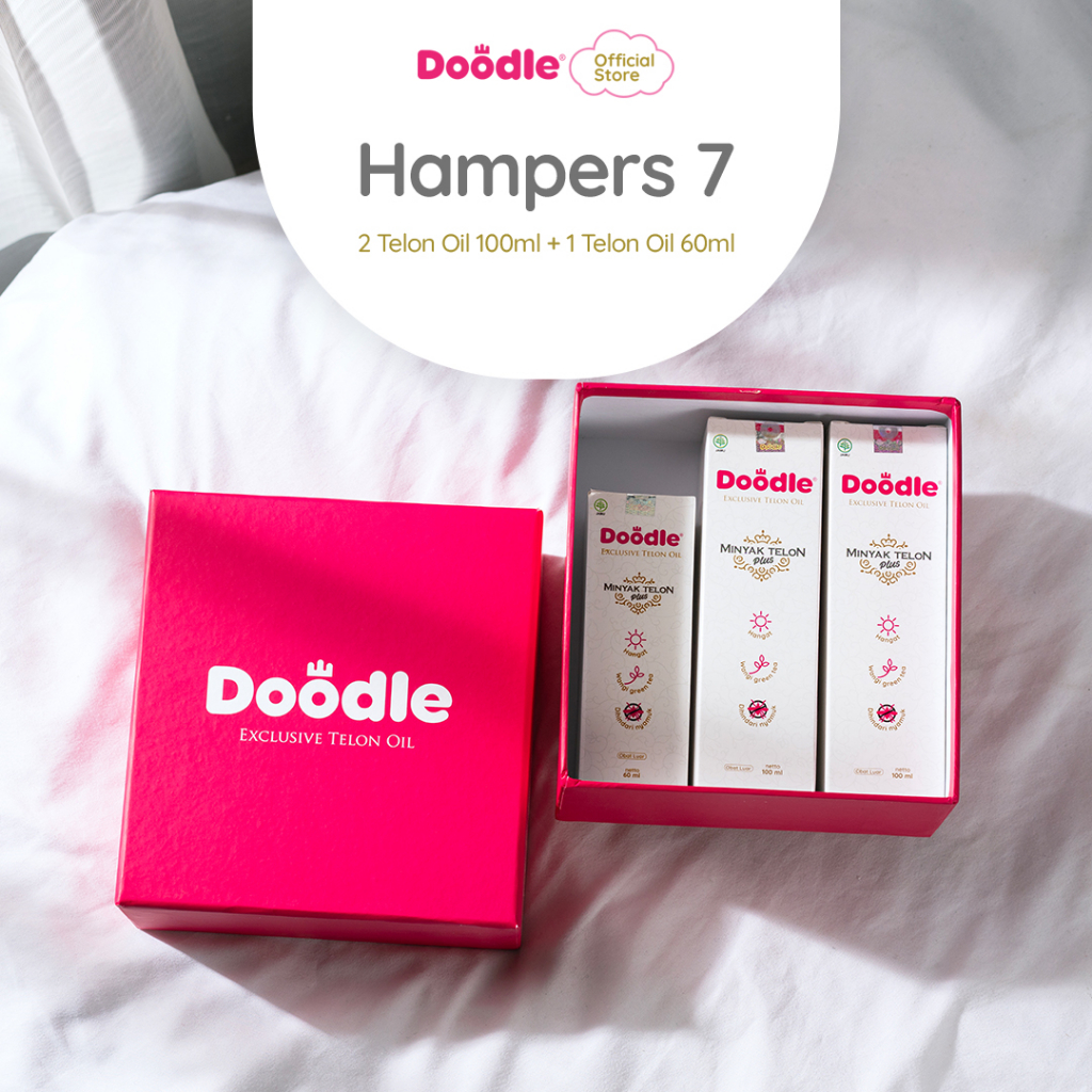 Jual Doodle Hampers Gift set Newborn 2pcs (100ml) dan 1pcs (60ml ...