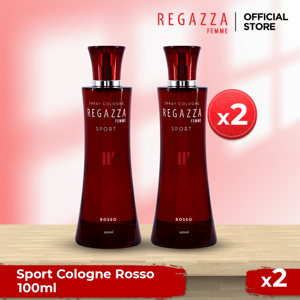 Jual Regazza Femme Eau De Toilette (EDT) Sport Rosso (Red) 100ml x2 ...