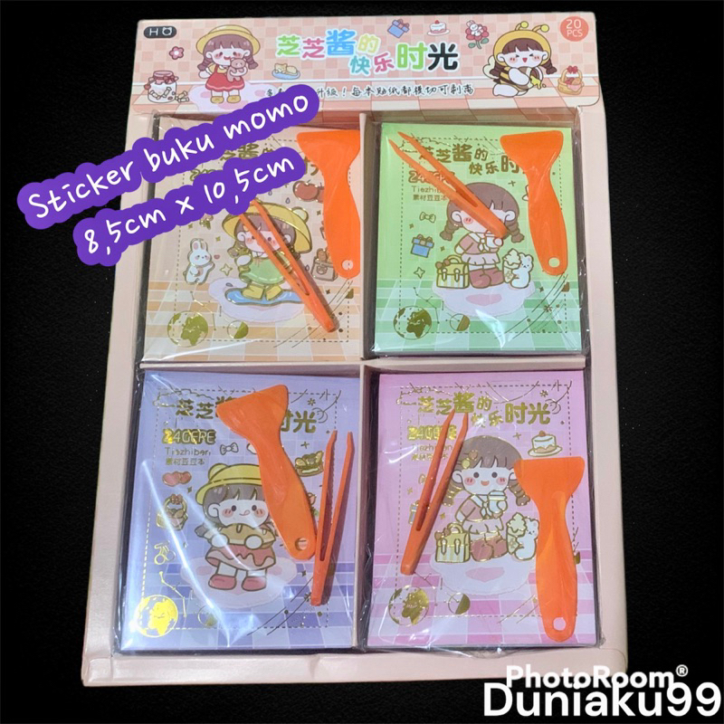 Jual sticker momo buku korea / stiker momo notesbook korea 1pc / stiker ...
