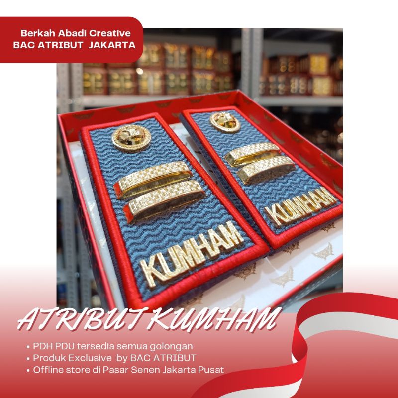 Jual atribut eksklusif official - pangkat PDH kumham terbaru golongan ...
