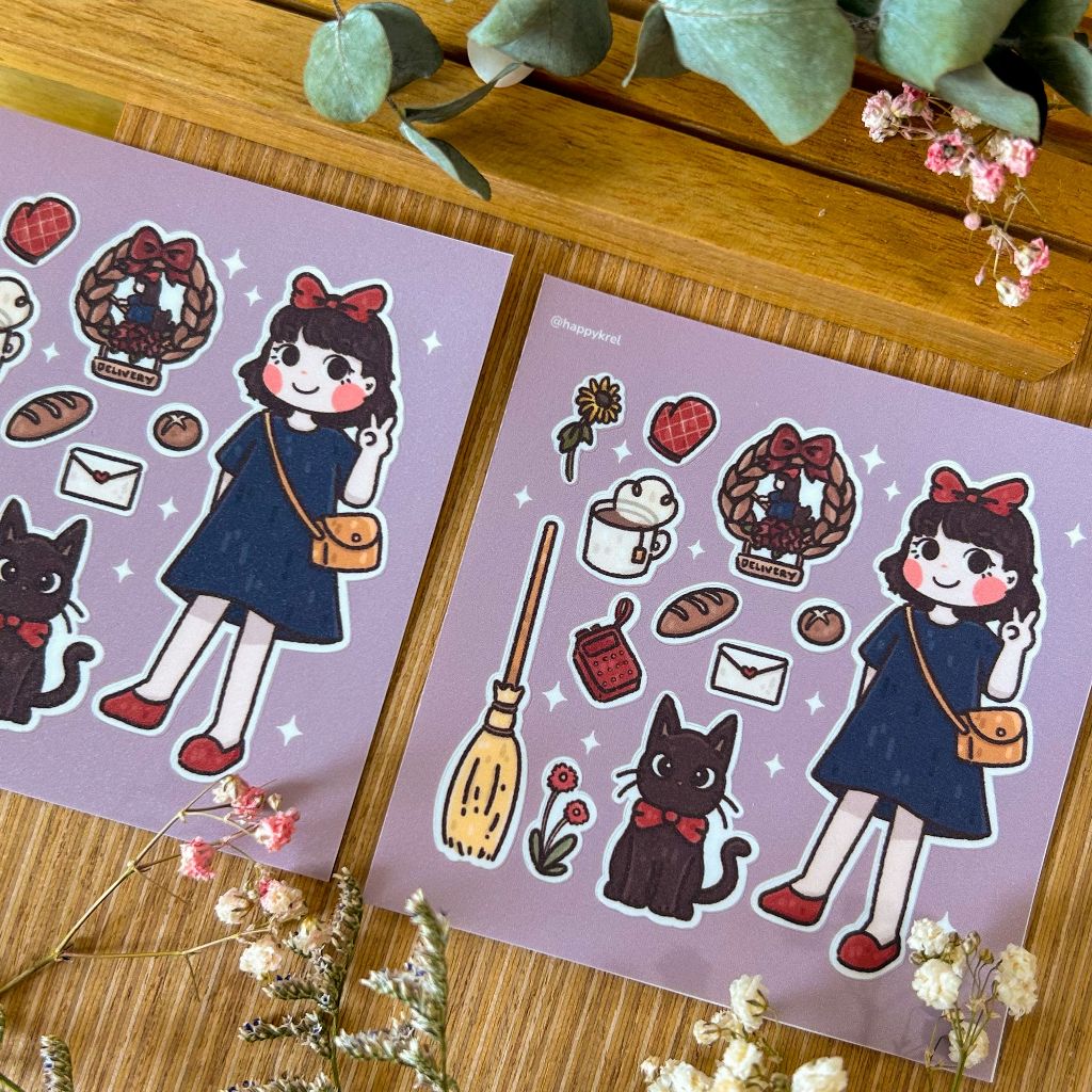 Jual Kiki Set - Stickers / Stiker | Ghibli - Happykrel | Shopee Indonesia