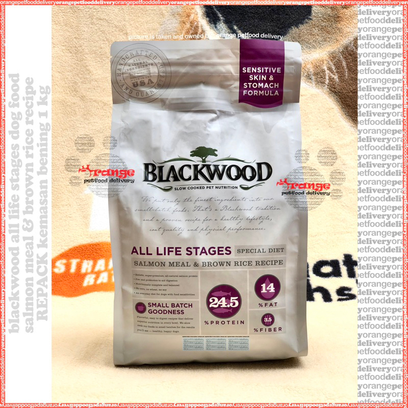 Jual blackwood all life stages SALMON MEAL & brown rice recipe 1 kg ...