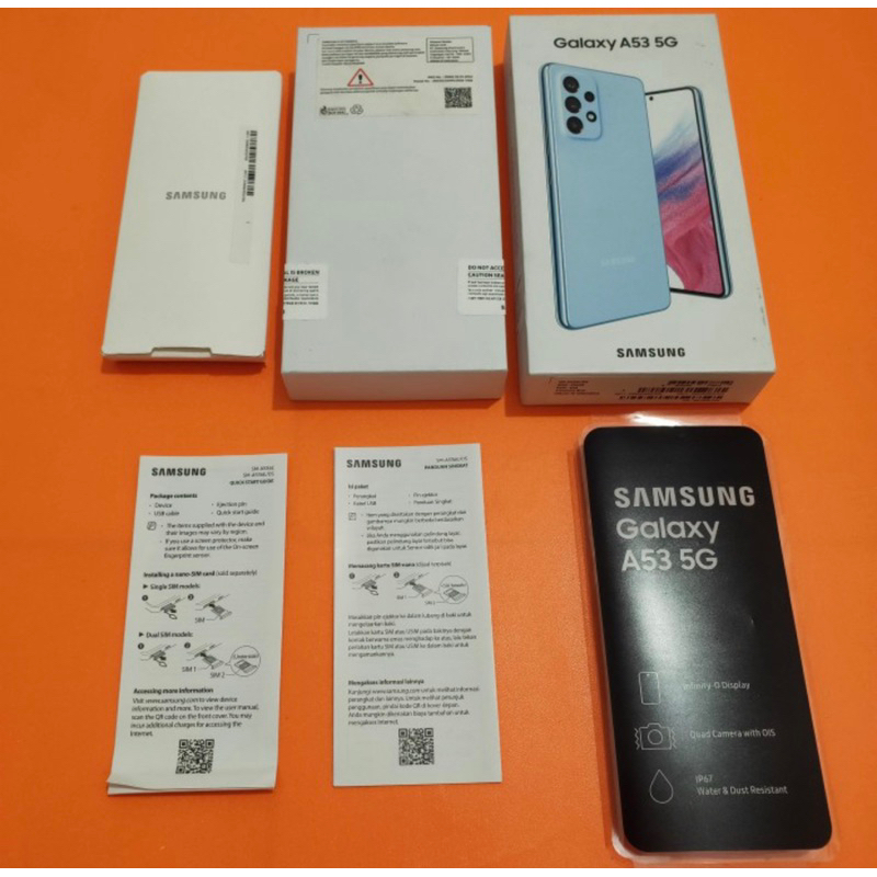 Jual Dus Box Samsung Galaxy A53 5G Blue Resmi Sein Original Copotan 100 ...