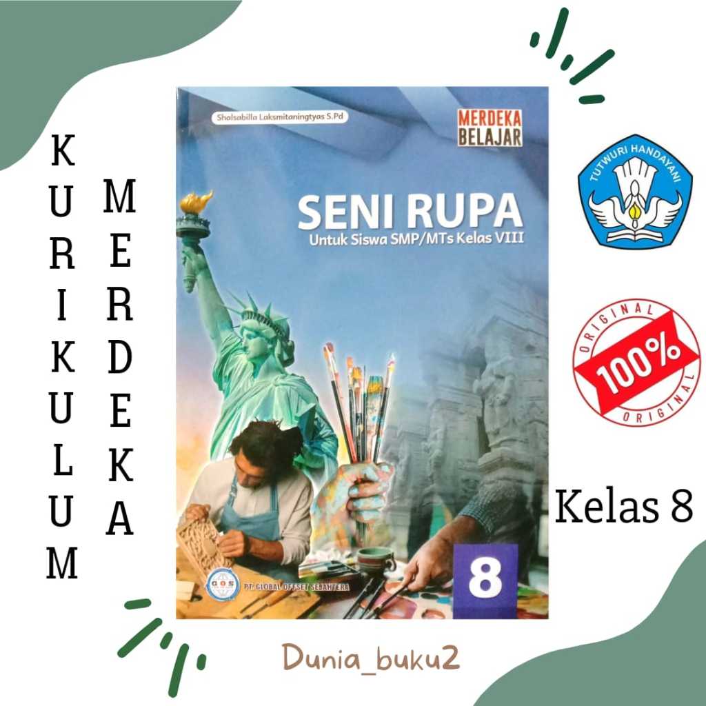 Jual BUKU SISWA SENI RUPA KURIKULUM PENGGERAK-MERDEKA KELAS 8 SMP (PENERBIT: GOS) | Shopee Indonesia