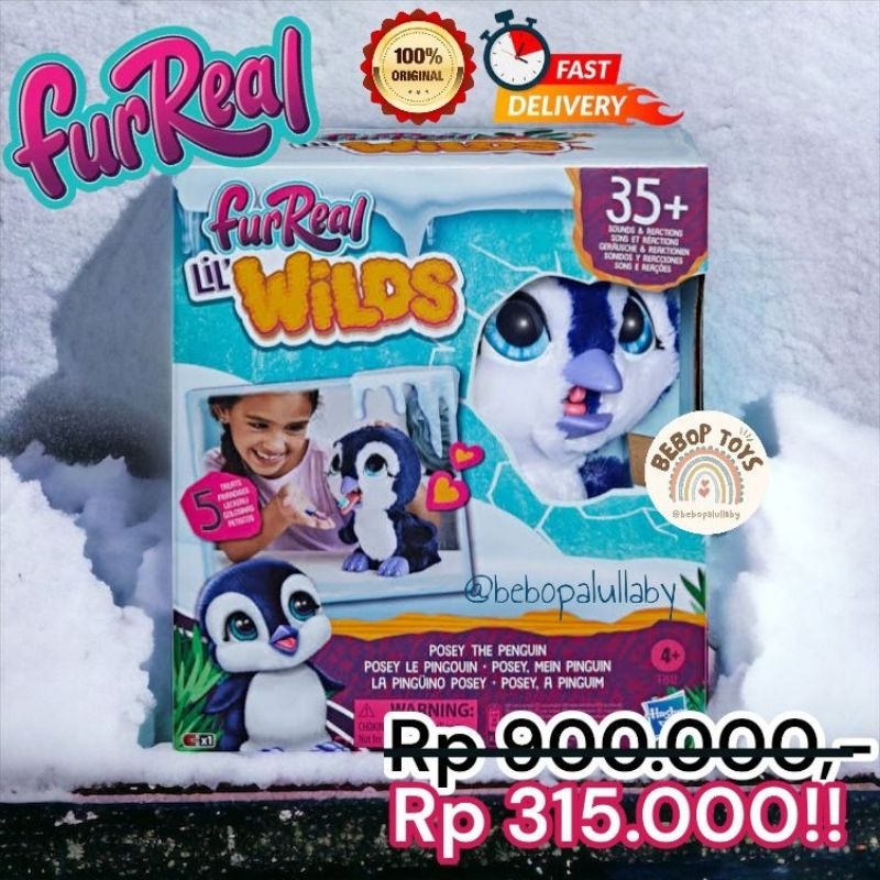 Jual BONEKA FURREAL LIL WILDS POSEY THE PENGUIN BISA MAKAN POOP SUARA ...