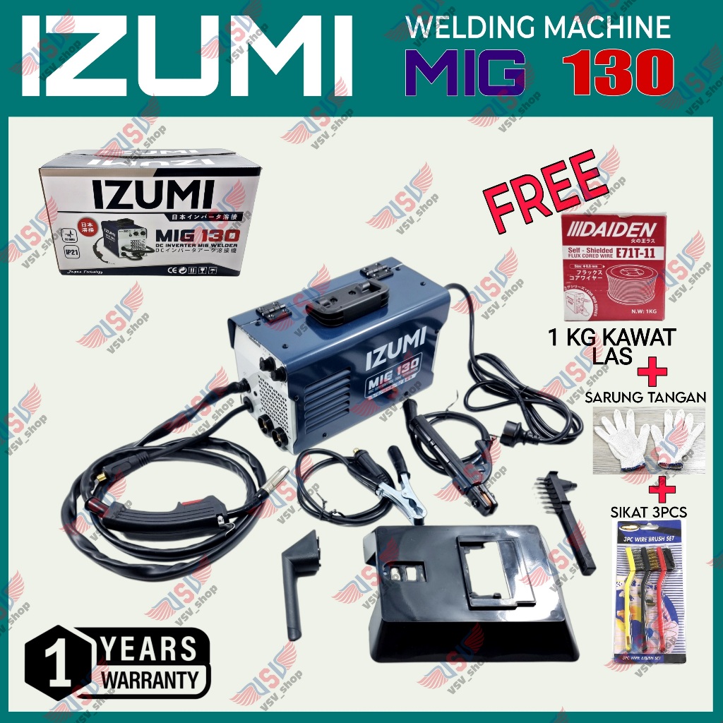 Jual Mesin Las MIG 130 MESIN LAS MIG INVERTER WELDING TRAVO LAS ...