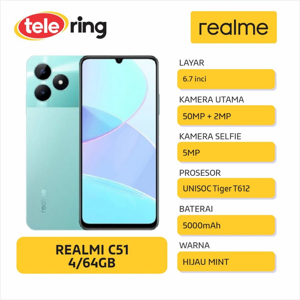 Jual Realme C51 4/64GB | Shopee Indonesia