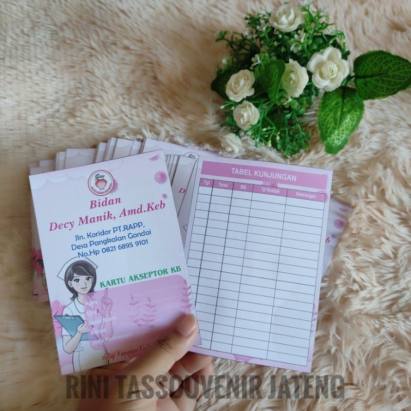 Jual KARTU KB BEST SELLER KB BIDAN KARTU KB DOKTER KARTU AKSEPTOR KB ...