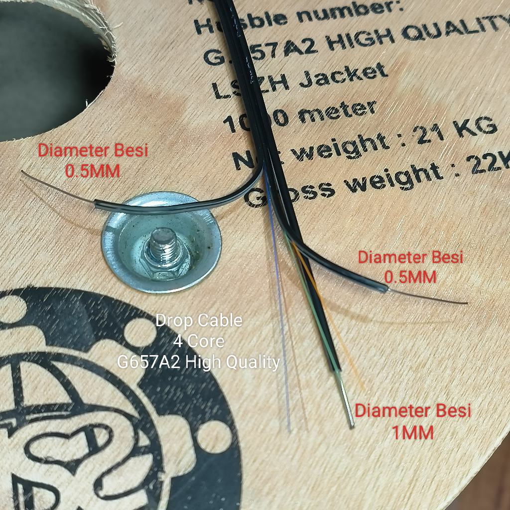 Jual dropcore 1 core 3 seling NS2 high quality fiber optic / kabel fo ...