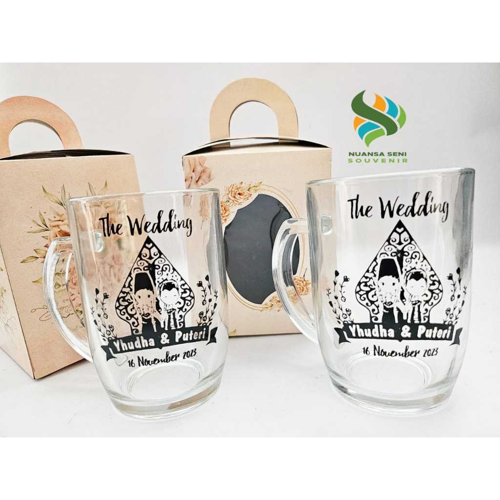 Jual Souvenir Gelas Es Teh Mug Oval Jumbo Cangkir Jus Gagang Kaca ...