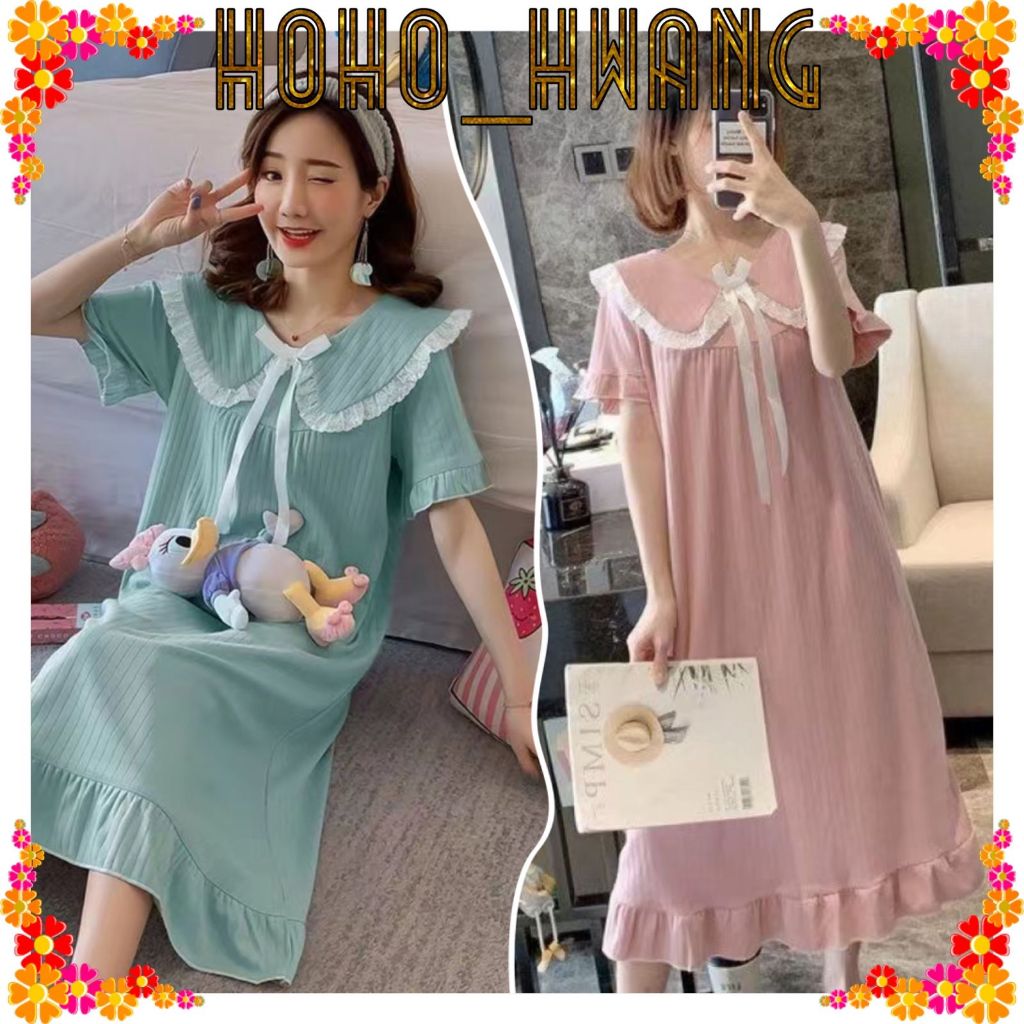 Jual HOHO_HWANG (P-41) Baju tidur/DASTER/baju tidur corak/sleep wear/ baju tidur piyama | Shopee ...